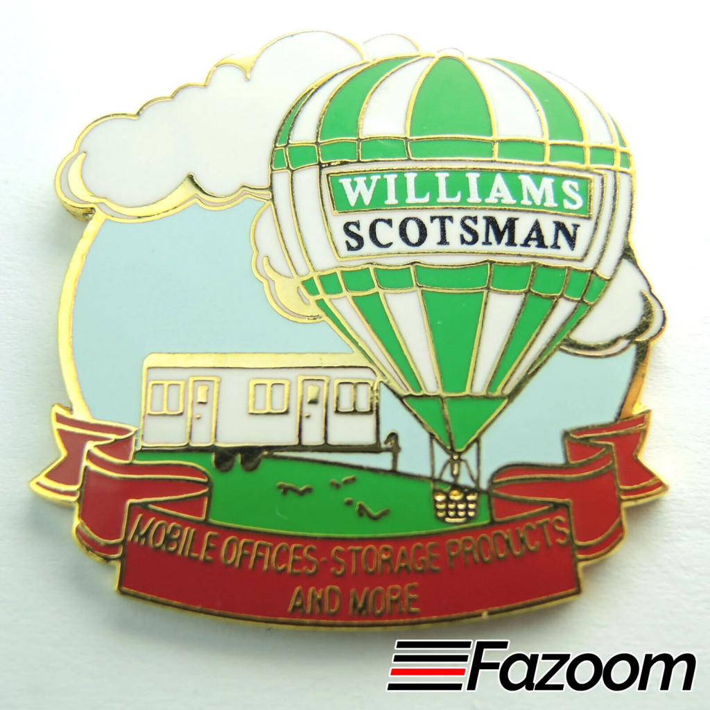 Williams Scotsman Hot Air Balloon 1-1/2 Inch Hot Air Balloon Lapel Pin ...
